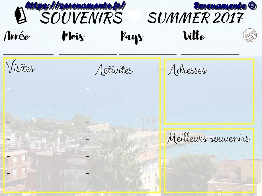 Mon mémo for holidays : comment se souvenir de ses vacances